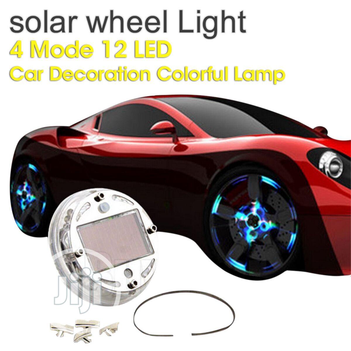 4 Modes 12 LED Solar Energy Car Auto Flash Rim Light in Surulere ...